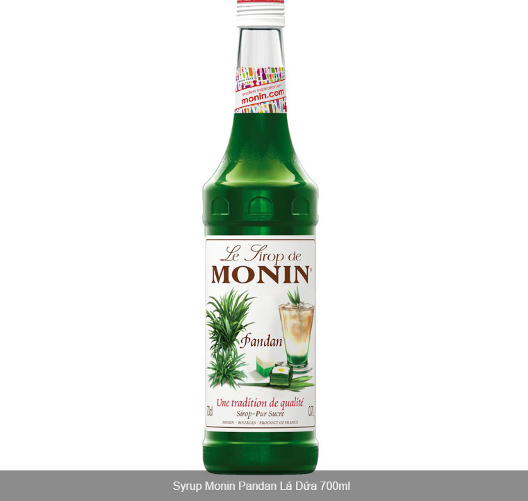 Monin Pandan Syrup (lá dứa) 700 ML - Viland Coffee